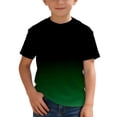 Big Shirts for Boys Girls Short Sleeve Gradient Color Print Knit ...
