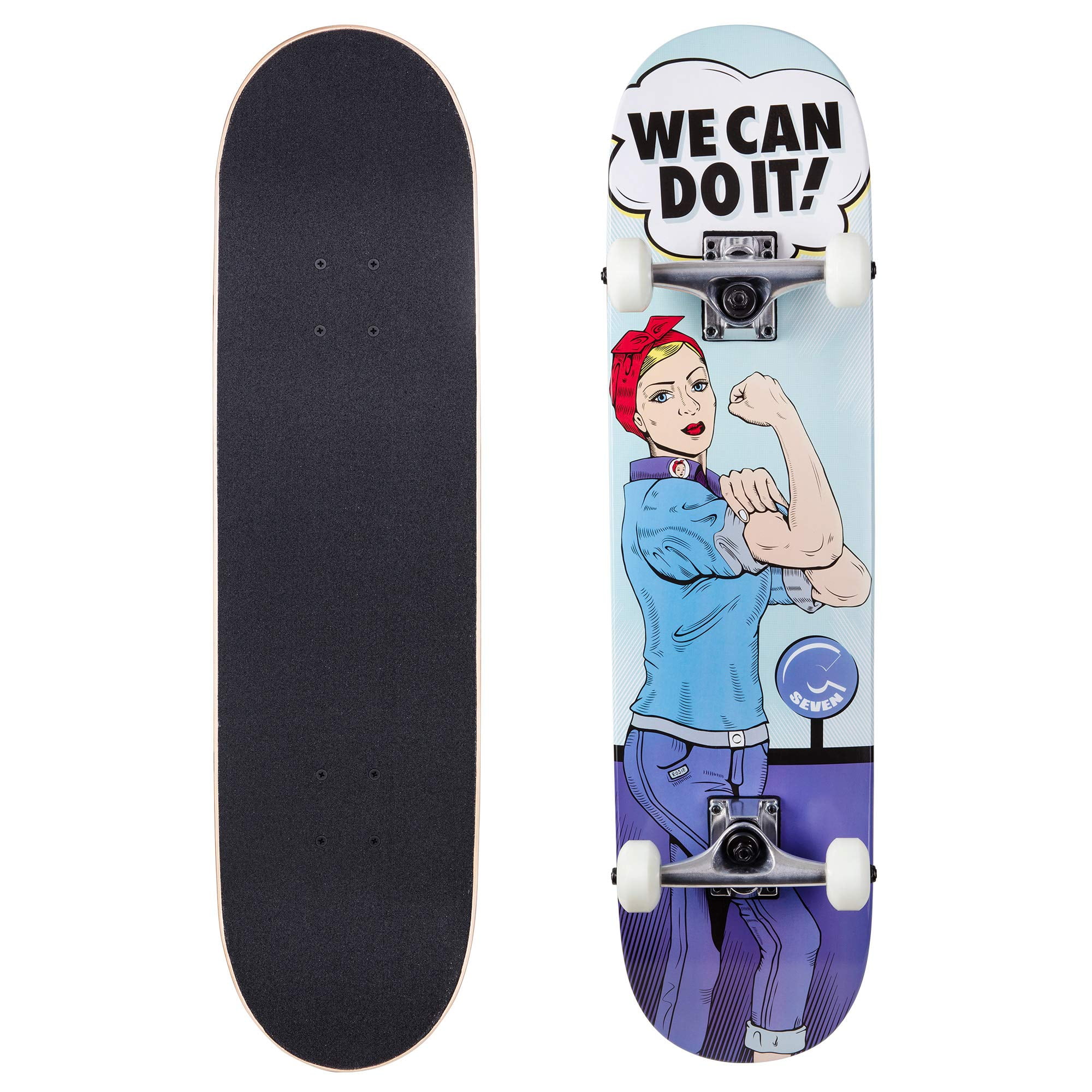 Cal 7 Complete Standard Skateboard 7.75-8-inches (7.75" Rosie the ...