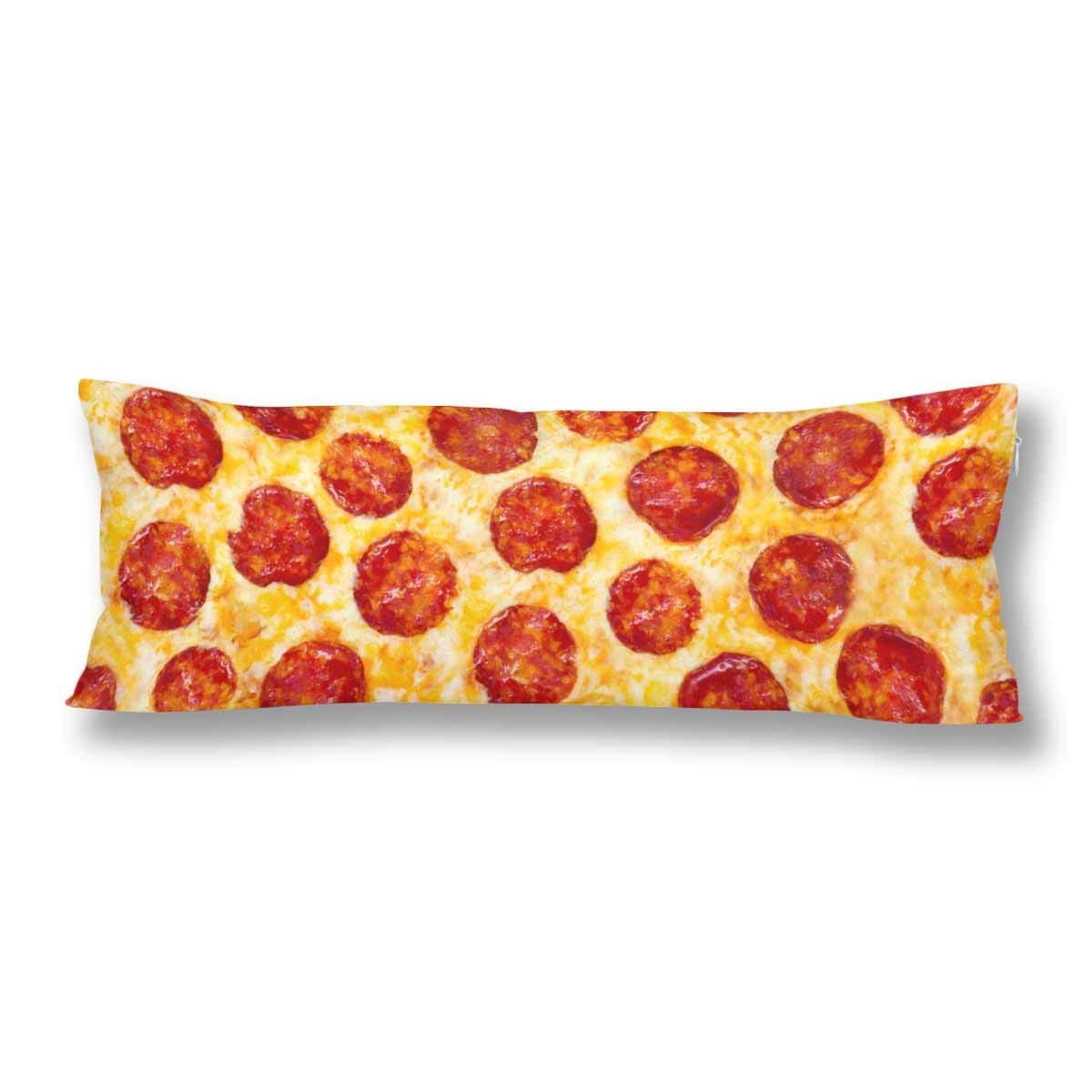 ABPHOTO Pepperoni Italy Food Pizza Body Pillow Covers Pillowcase 20x60 ...