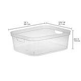 Sterilite Short See-Through Storage Bin, Clear Plastic - Walmart.com