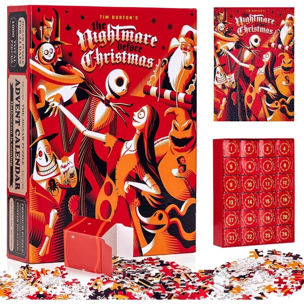 KEVCHE 28.7cm Caja Ciega, Nightmare Before Christmas Rompecabezas ...