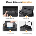 QUIETLEMON 100-Sheet Auto Feed Cross-Cut Paper Shredder Heavy Duty 8 ...