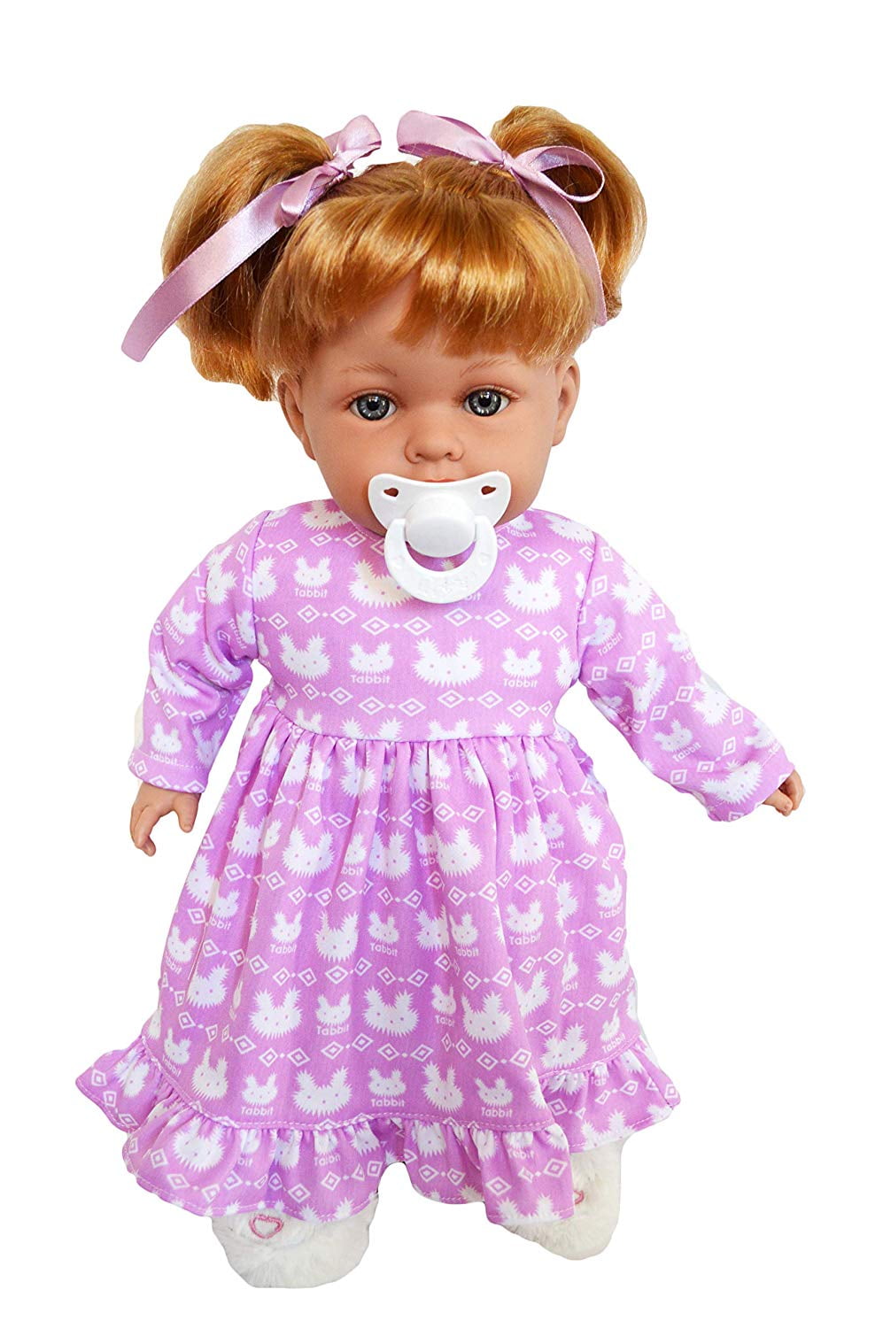 15 Inch Baby Doll Clothes- Purple Bunny Nightgown Fits 15-17 Inch Baby ...