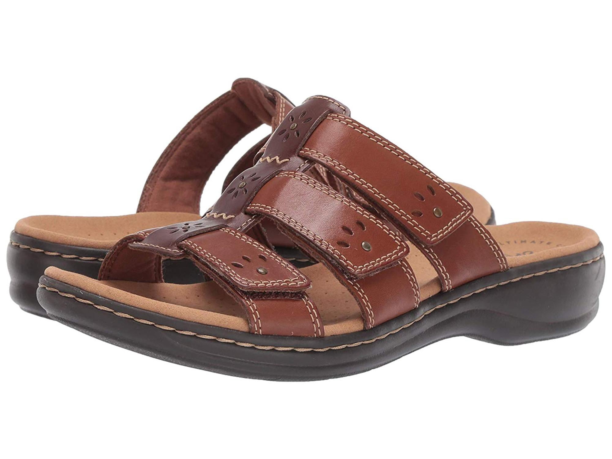 Clarks Clarks Womens Leisa Spring Leather Open Toe Casual Sport