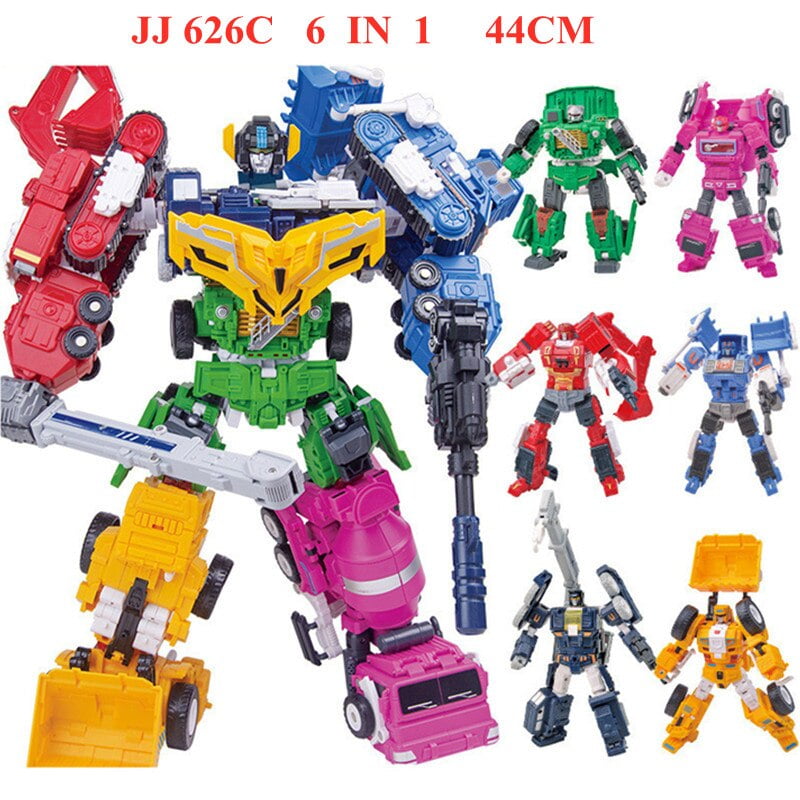 6 IN 1 New Yellow NBK 45CM Devastator Transformation Toys Robot Car KO ...