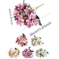 Nanoei Artificial Flower Bouquet for Vase Realistic Fabric Petals No ...