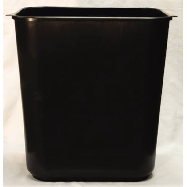 APPEAL® PLASTIC TRASH CAN, BLACK, 13-5/8 QUARTS per 5 Each - Walmart ...