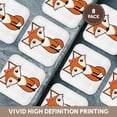 3drose, Fun Cute Red Fox with Pink Hair Bow Cartoon, Set of 8 Coasters ...