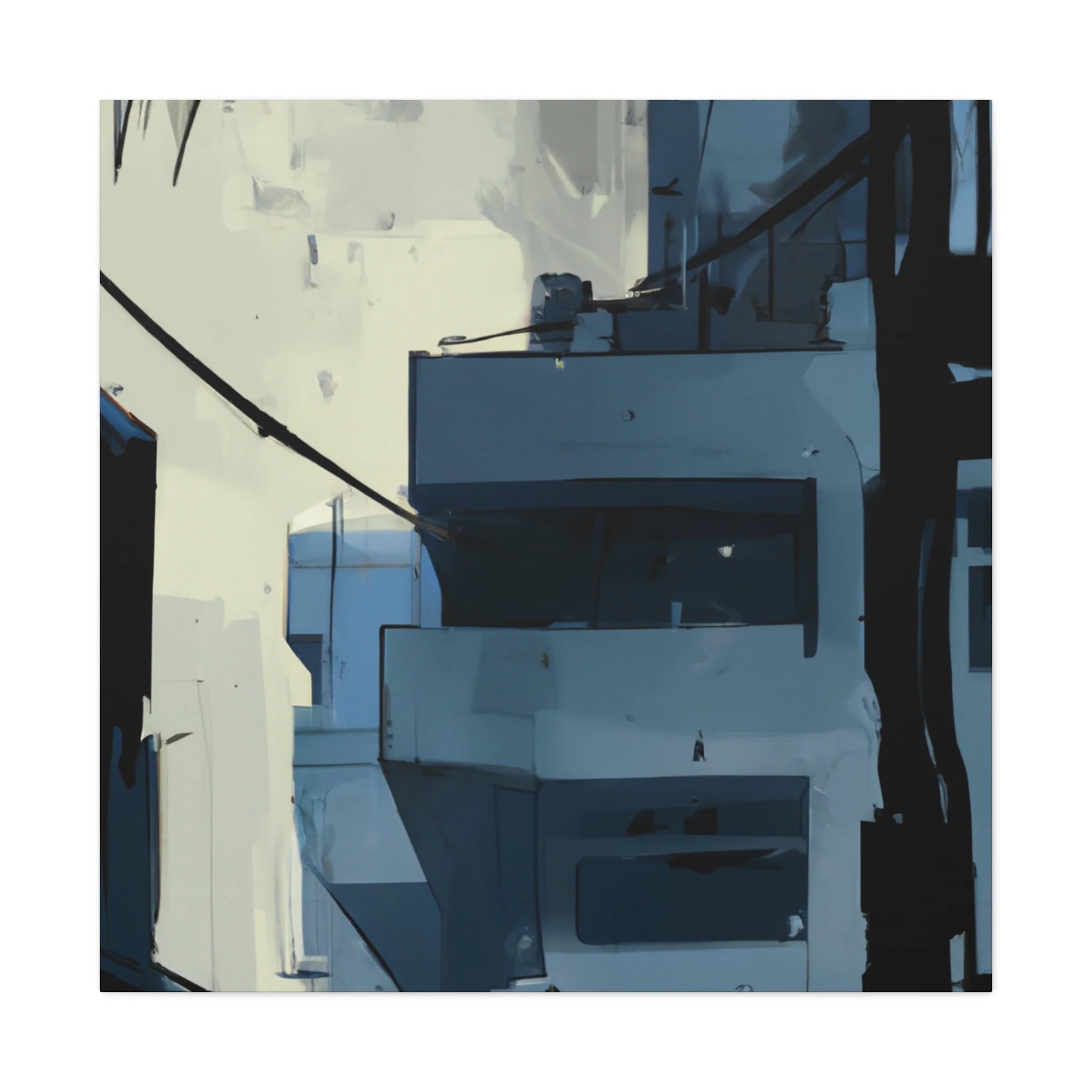 Contemporary Modernist Scene - Canvas - Walmart.com