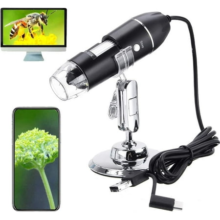 SICED USB Type-C Digital Microscope, 3 in 1 Micro USB, 50X-1600X ...