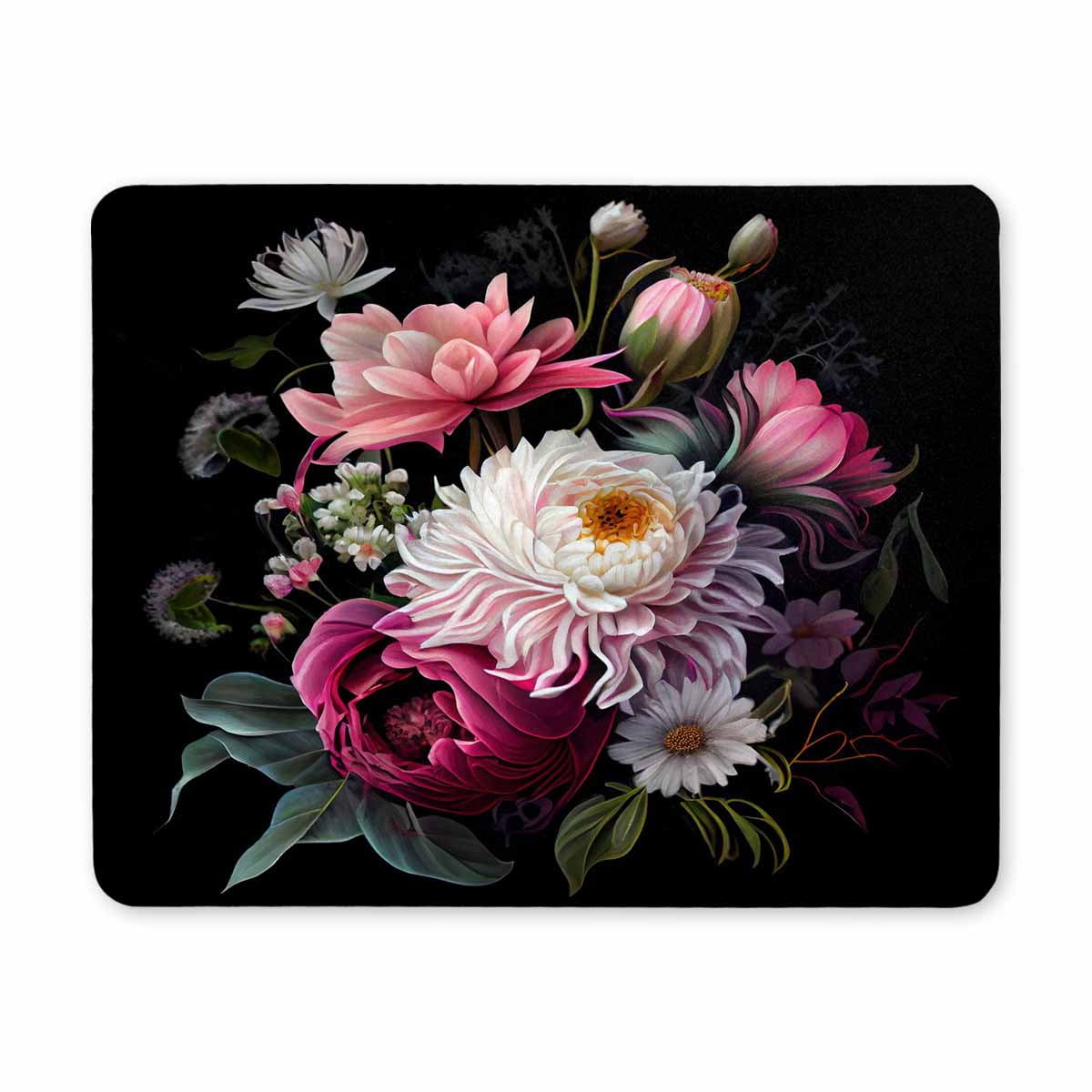 Mouse Pad, Floral Mouse Pad, Computer Mouse Mat with Design, Non-Slip ...