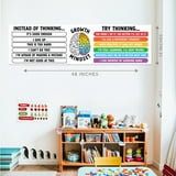 Koyal Wholesale Large Growth Mindset Classroom Banner Poster Sign for ...