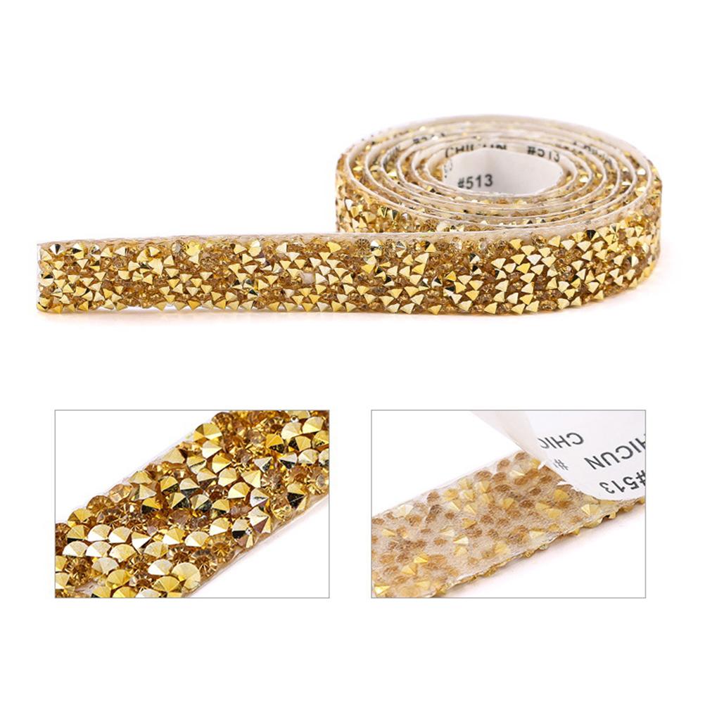 TureClos Self-Adhesive Crystal Rhinestone Diamond Ribbon Rhinestone ...