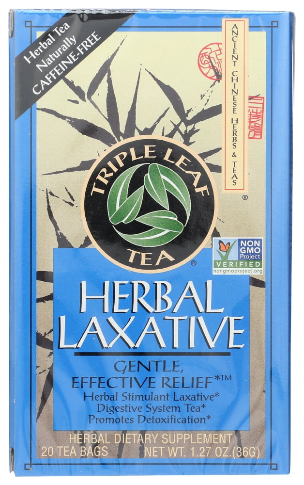 Triple Leaf Tea, Herbal Laxative, 20 Tea Bags - Walmart.com