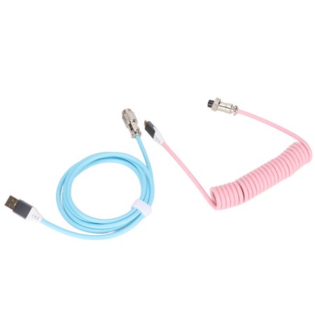 Coiled Keyboard Cable, Spring Rotation Line Plug And Play Coiled TYPE C ...