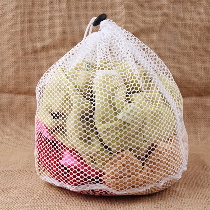 Laundry Mesh Bags Drawstring Net Laundry Saver Household Cleaning Tools