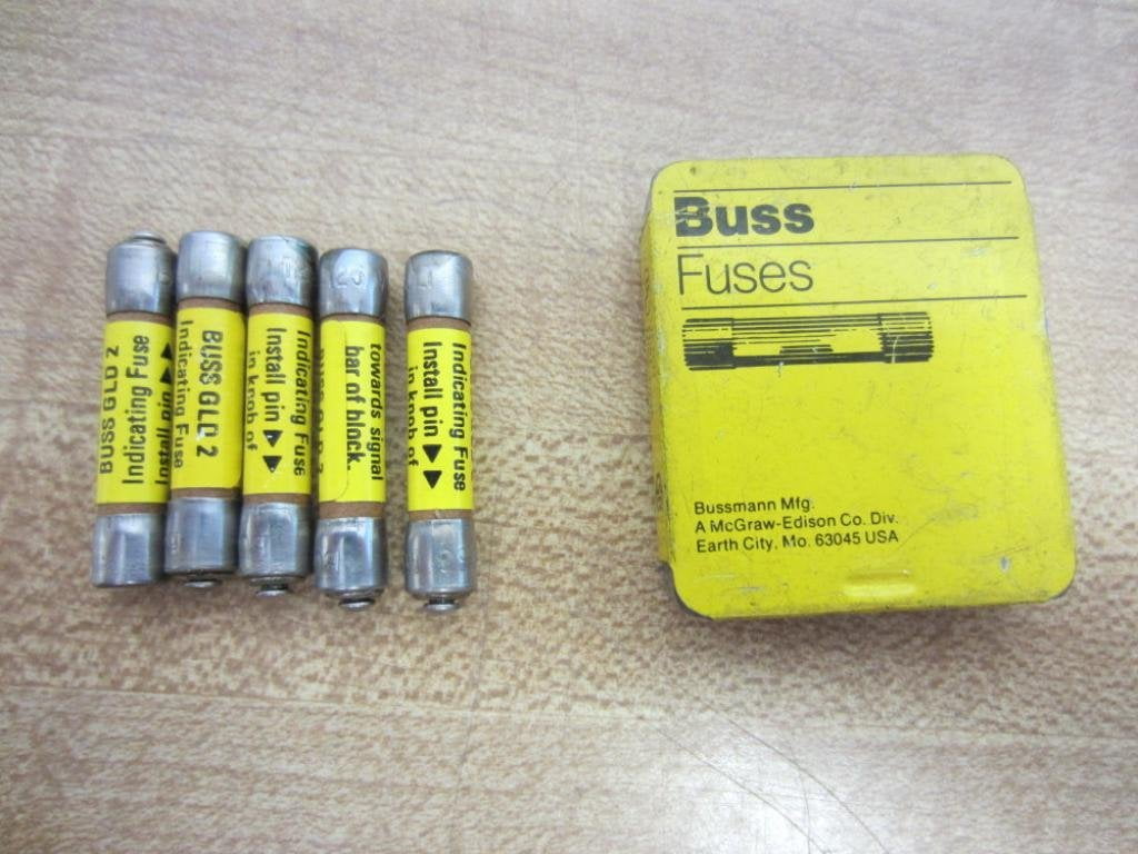 Bussmann GLD-2 Indicating Fuse 2A 125V Buss GLD2 (Pack of 5) - Walmart.com