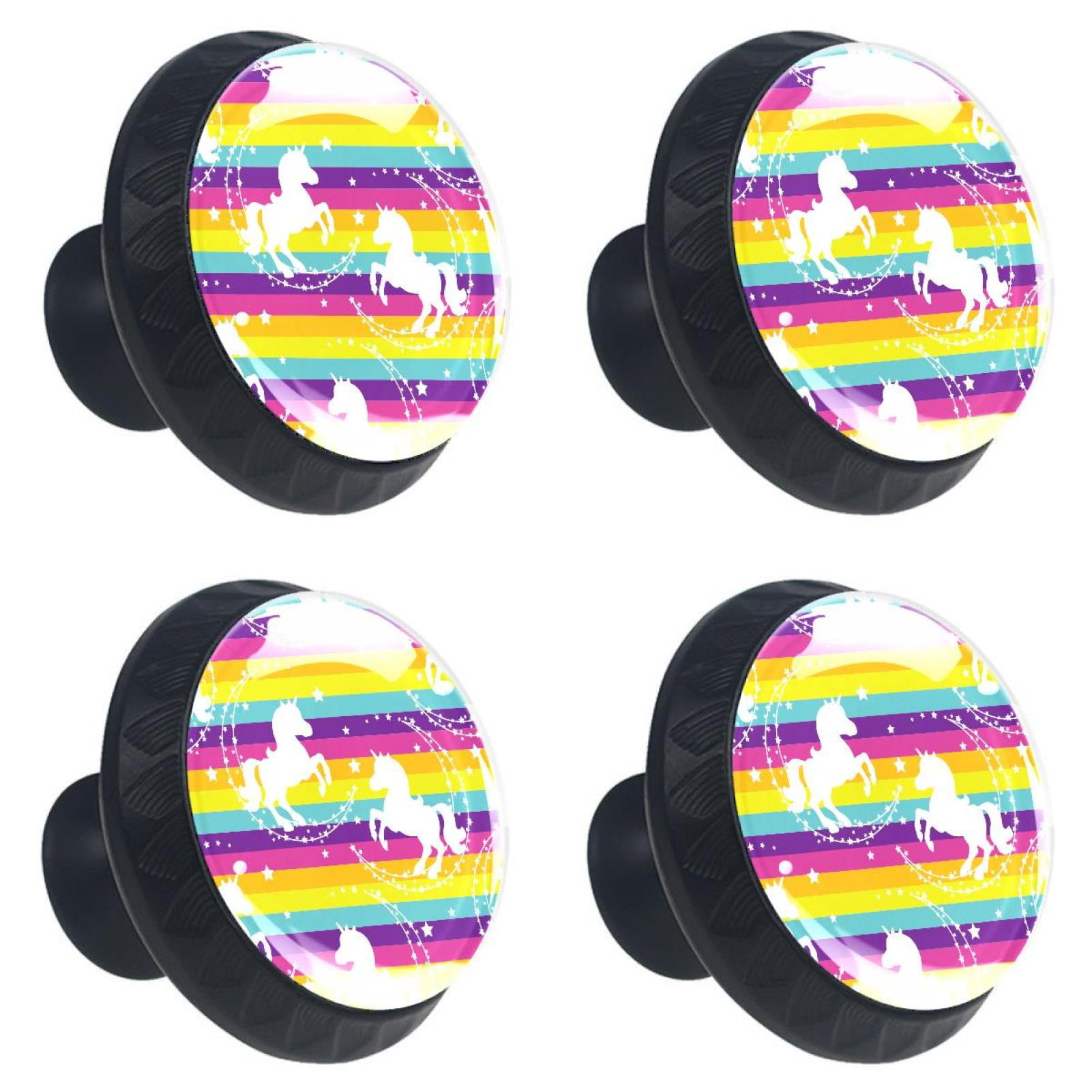 4 Pcs White Unicrons Moon Knobs for Kitchen Cabinet Cupboard Dresser ...