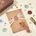 Brass Wax Seal Stamp with Wood Handle for DIY Scrapbooking Ginkgo Leaf ...