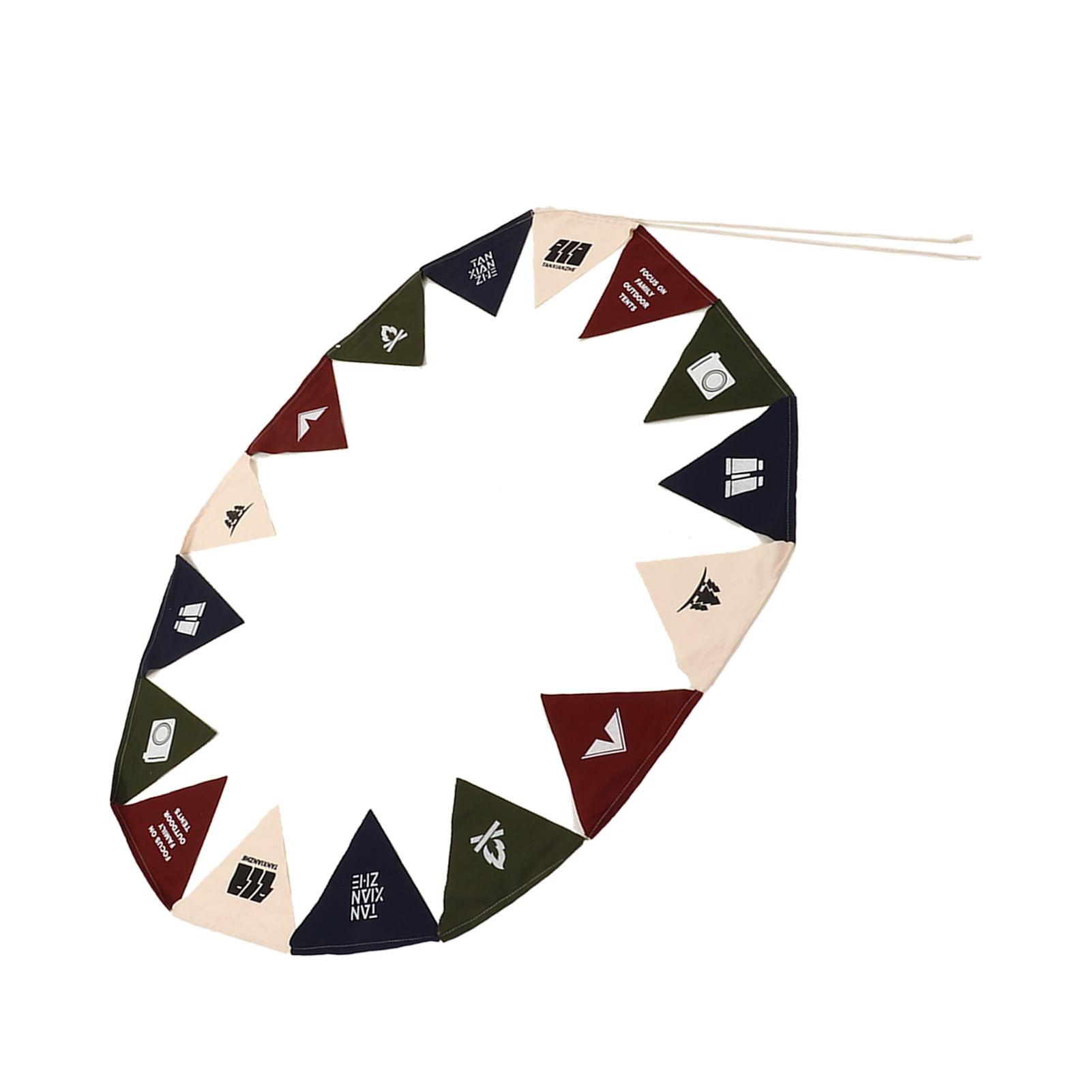 Banderines coloridos, banderines impermeables para campamento con ...