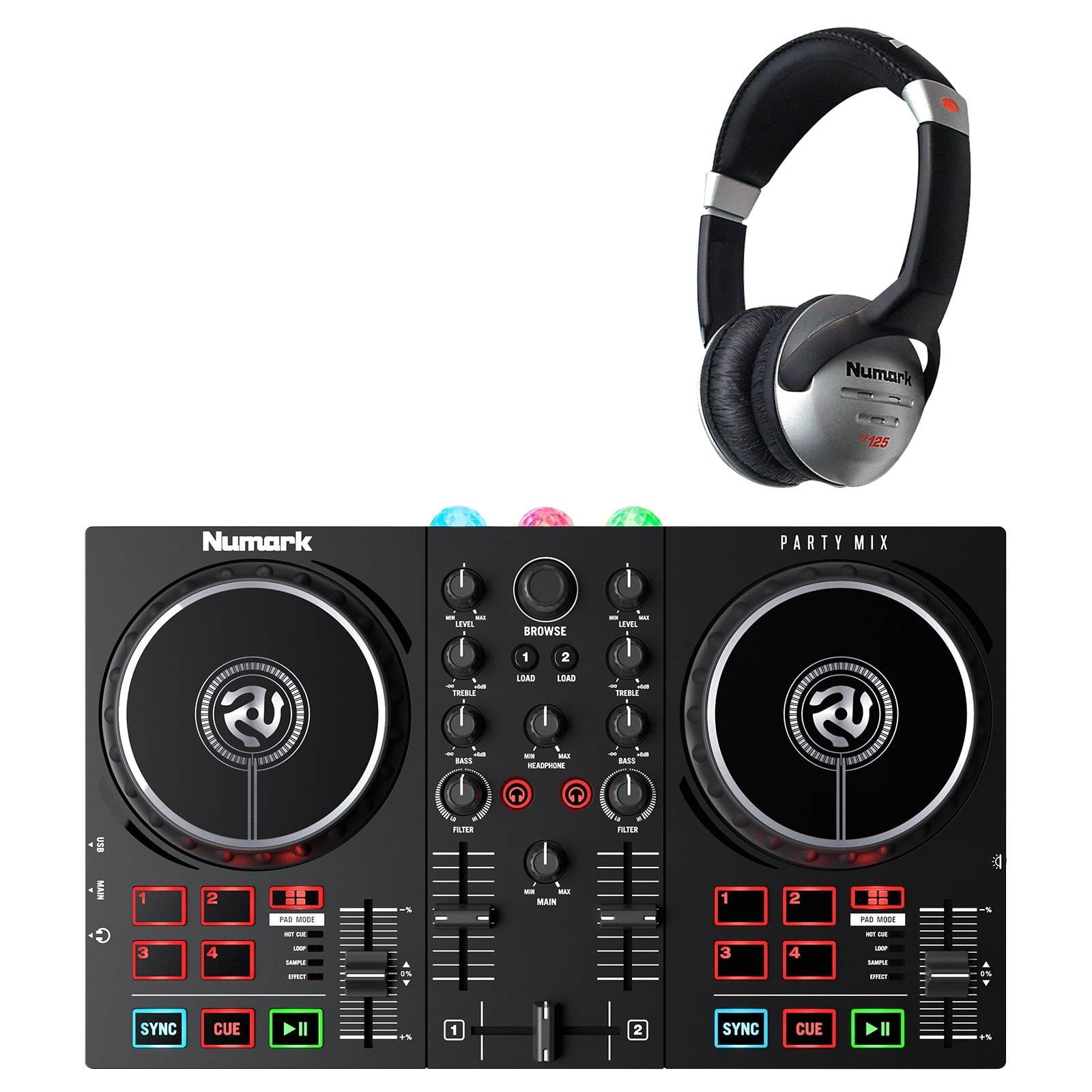 Numark Party Mix II DJ Controller with Built-in Lightshow & Headphones ...