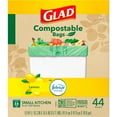 Glad 2.6 Gallon Small Kitchen Compost Bags, Lemon, 44 Bags - Walmart.com