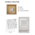 Wood Night Light Box Blue Wildflowers Wooden LED Night Lights with USB ...