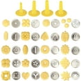 Cookie Press Gun Kit, Stainless Steel Cookie/Cake Icing Decoration ...