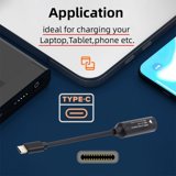 JSER DC Jack 7.4x5.0mm Input to USB-C Type-C Power Plug Charge Cable ...