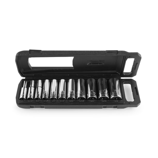 HART 11-Piece 3/8-inch Deep Socket Set, Standard SAE Sockets - Walmart.com