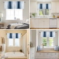 Blue Gradient Stripe Valances for Windows Modern Abstract Art Rod ...