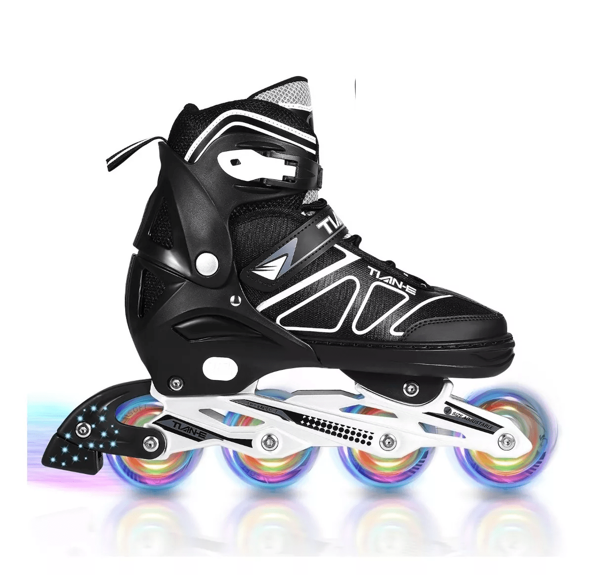 Patines En Línea Profesionales Adulto Ajustables Con Luces talla XL ...