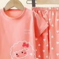 CAICJ98 Kids Toddler Pajamas Short Sleeve Long Pants Cartoon Pajama ...
