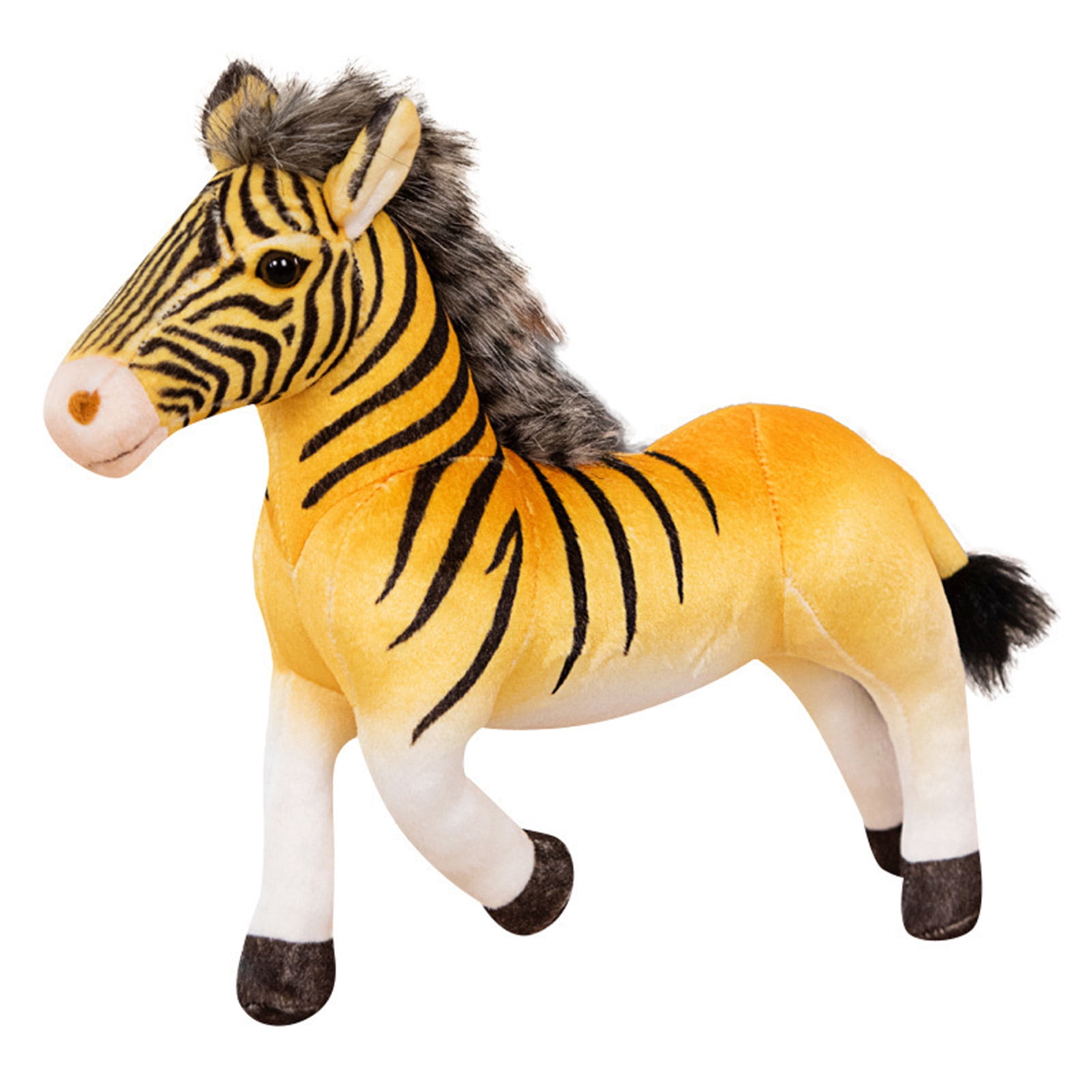 Simulation Zebra Doll 3D Eyeballs Vivid Look Cute Pony Doll Plushies ...