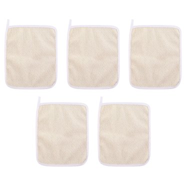 DecorRack Cotton Wash Cloths, 11" x 11" Absorbent Washcloths, Green (18 ...