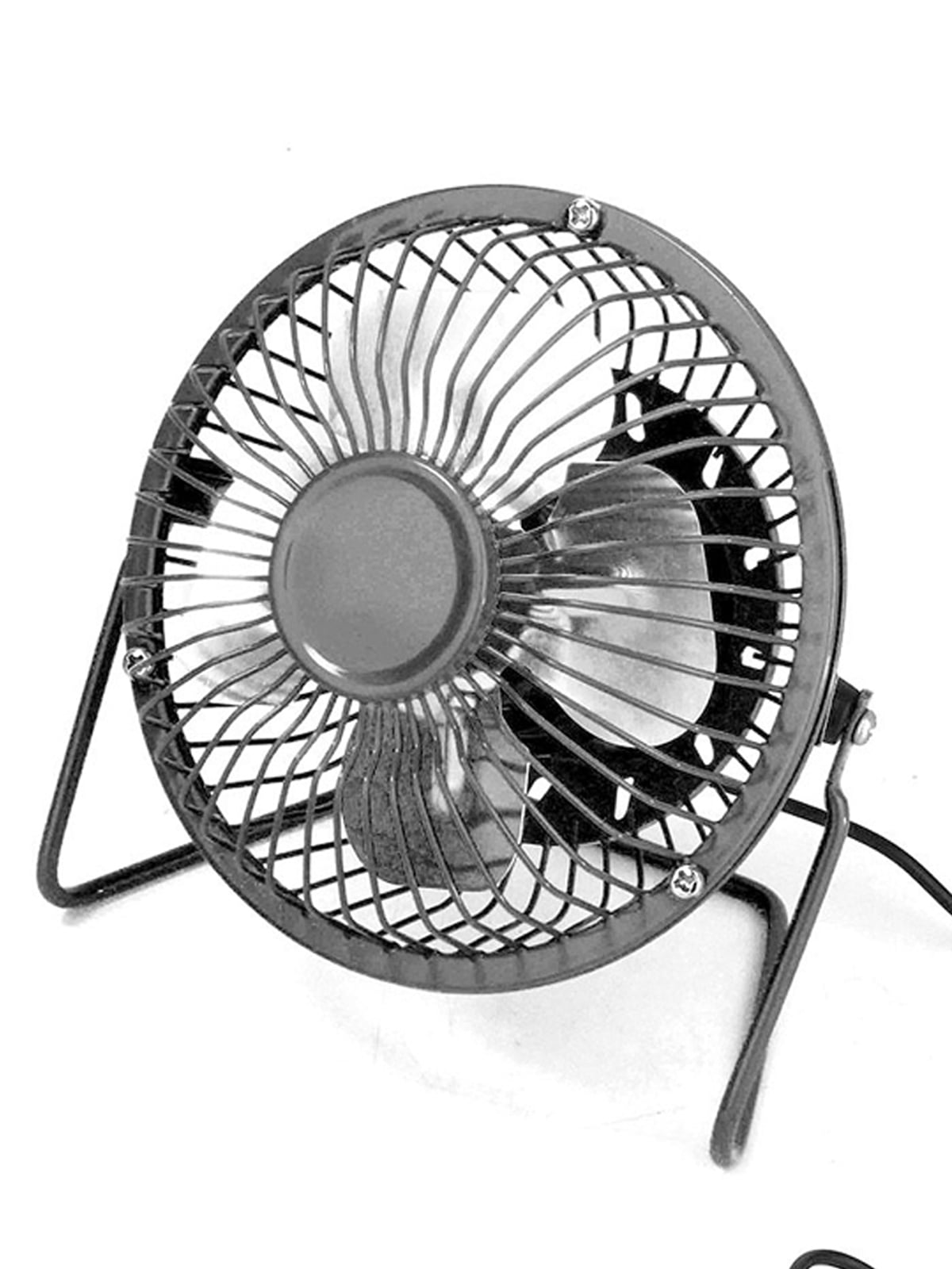 TureClos Metal Portable 4 inch USB MIni Fan Office Desk Fan Portable ...