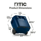 RTIC 45 QT Heavy-Duty Wheeled Cooler, Ultra-Tough Hard-Sided Ice Chest ...