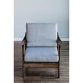 Alpine Furniture Slate Wood Lounge Chair with Removable Cushions in ...