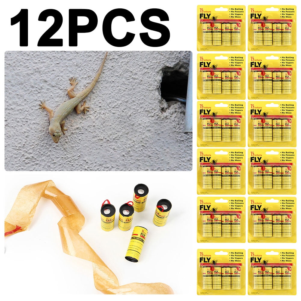 Trampa para Moscas Papel Adhesivo Desechable Control Plagas ...