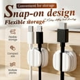 6 Pack Magnetic & Adhesive Cord Organizer - Spring Clip Cable ...