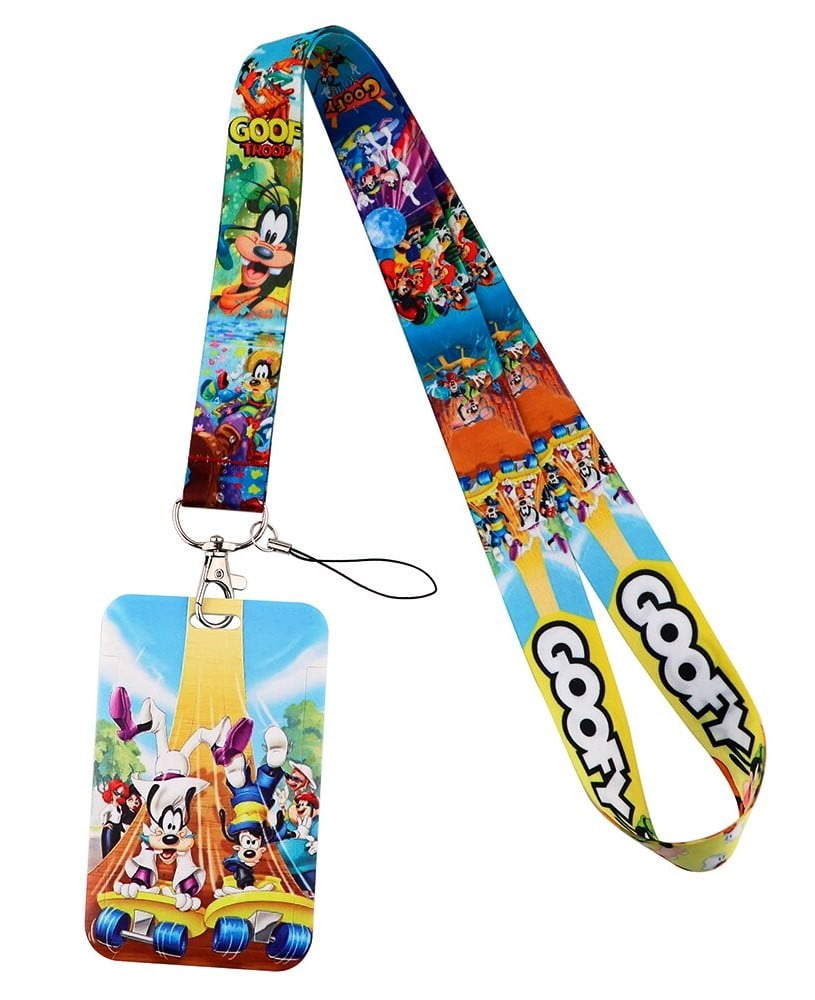 Goofy Cartoon Themed Lanyard With ID Holder Keychain - Walmart.com