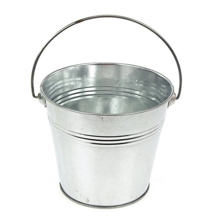 Elegant Expressions by Hosley Silver 6", Galvanized Metal Bucket Pails ...