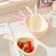 Collapsible Colander with Cute Rabbit Ear Handles - Foldable Vegetable ...