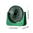 Adjustable USB Desk Fan Portable Desktop Cooling Fan 3 Speed ...