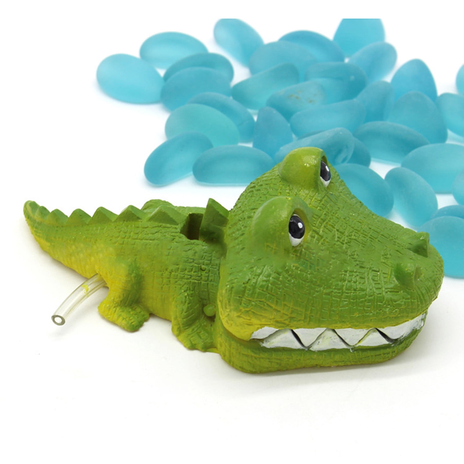 Visland Aquarium Crocodile Air Bubbler Decorations - Aerating Action ...