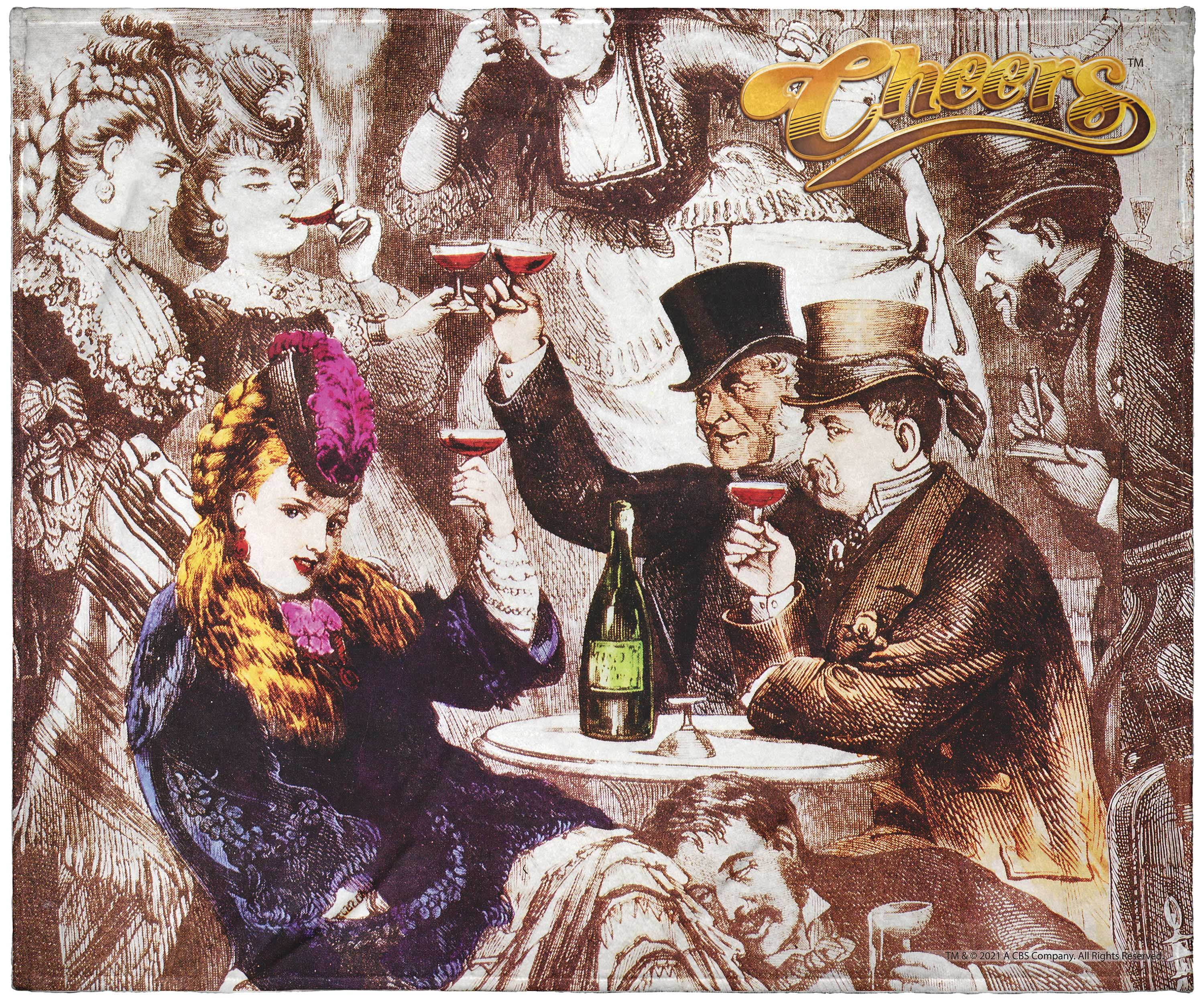 Cheers Classic Sitcom Intro Painting Plush Fleece Throw Blanket Wall ...