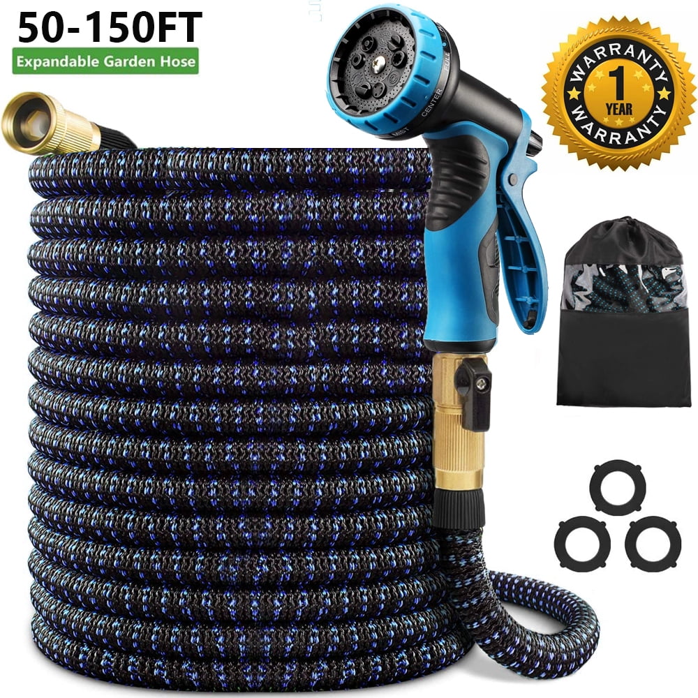 Vhccirt 50/75/100/150ft Upgraded Expandable Garden Hose Set, Extra ...