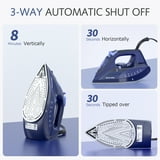 Beautural Steam Iron, Ceramic-Coated Soleplate, Thermostat Dial, Auto ...