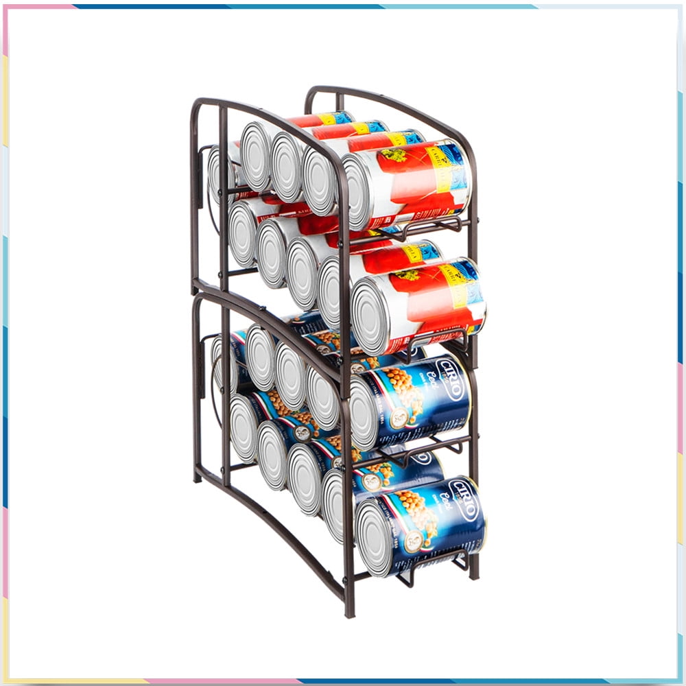 Stackable Beverage Can Dispenser Rack, Can Storage Organizer Holder for ...