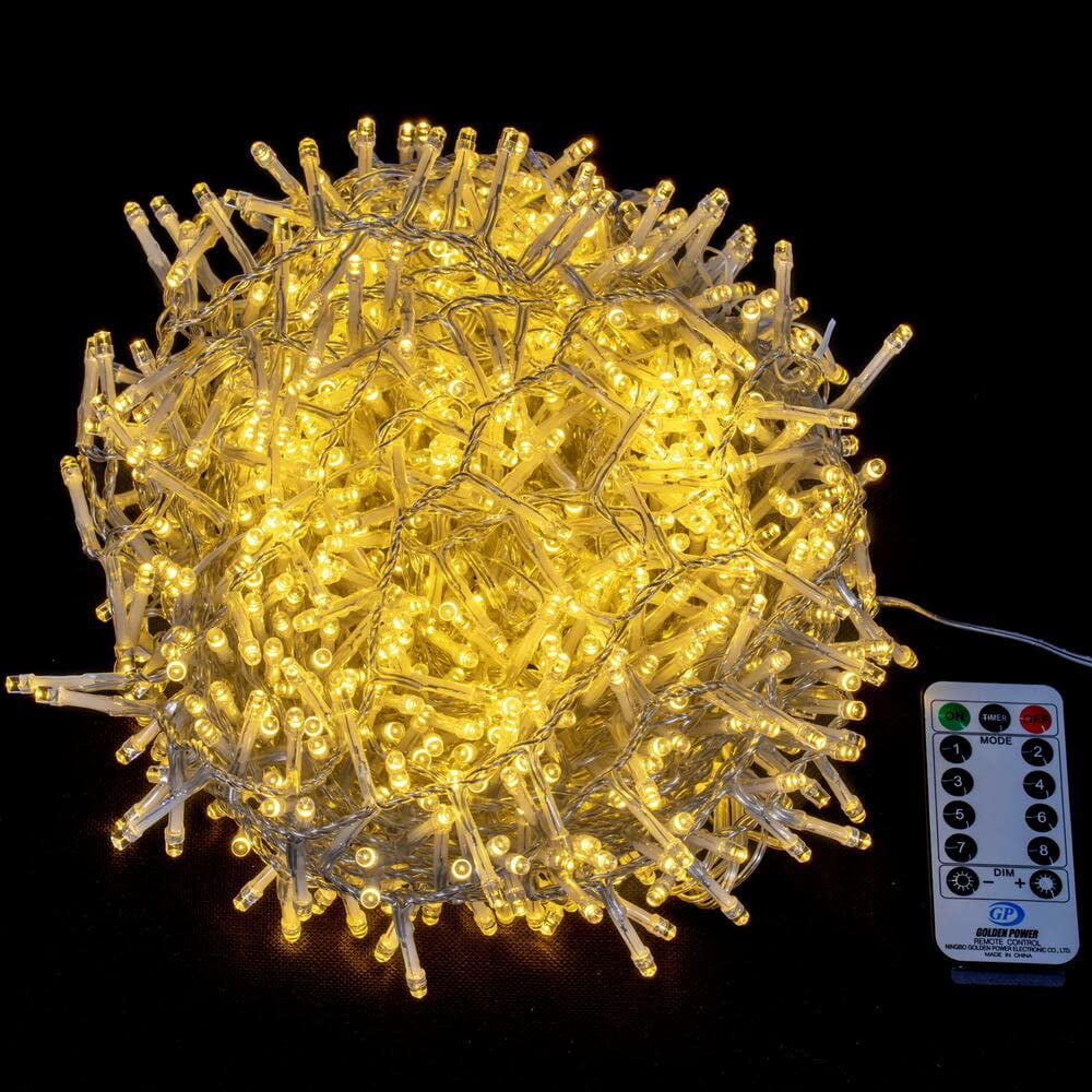 Set de luces LED Vickerman 1000 de color blanco cálido de 73 pies ...